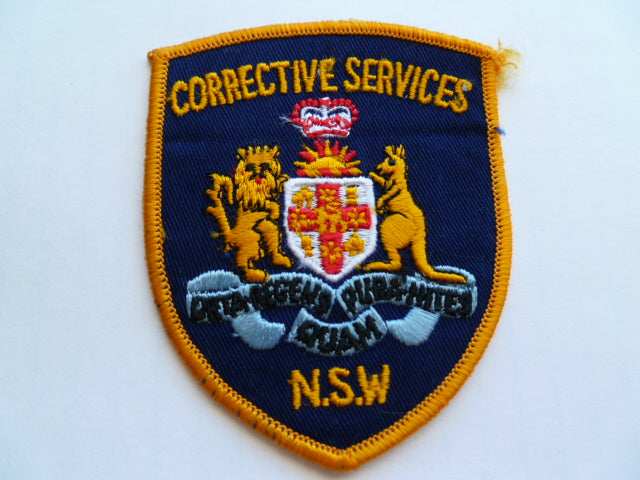 AUSTRALIA nsw corrective services patch as new – Militaria Shop