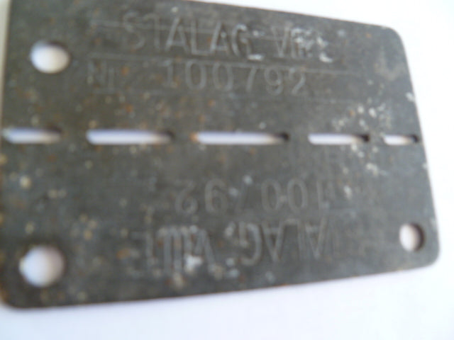 german POW id tag stalag v111e number 100792 – Militaria Shop