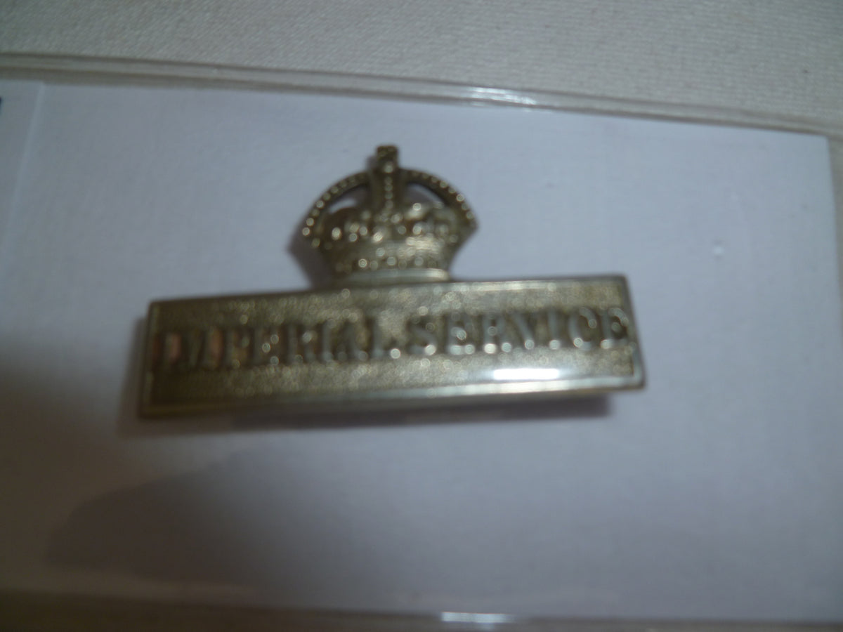brit ww1 IMPERIAL SERVICE LAPEL badge scarce JR GAUNT MAKER marked ...