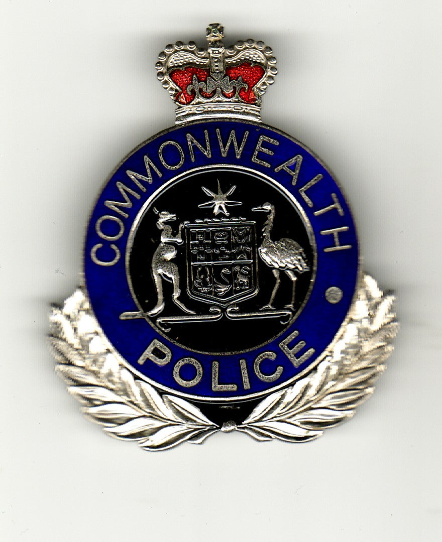 australia police cap badge COMMONWEALTH old maker marked – Militaria Shop