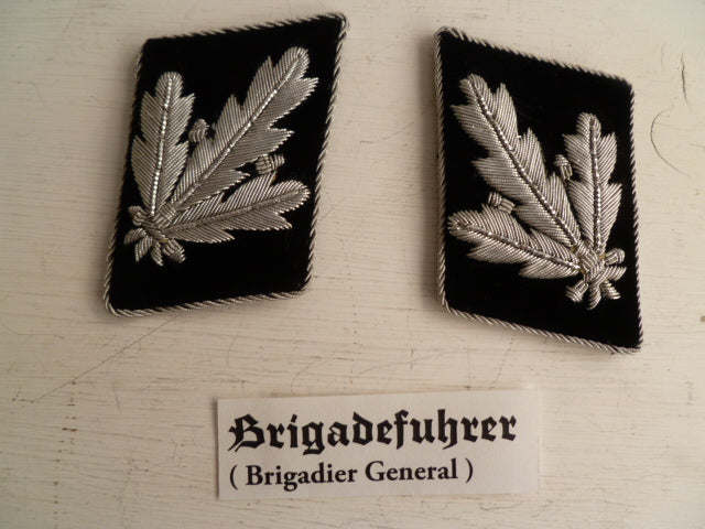 GERMAN WWII REPRO SS officers rank tabs brigade fuhrer – Militaria Shop