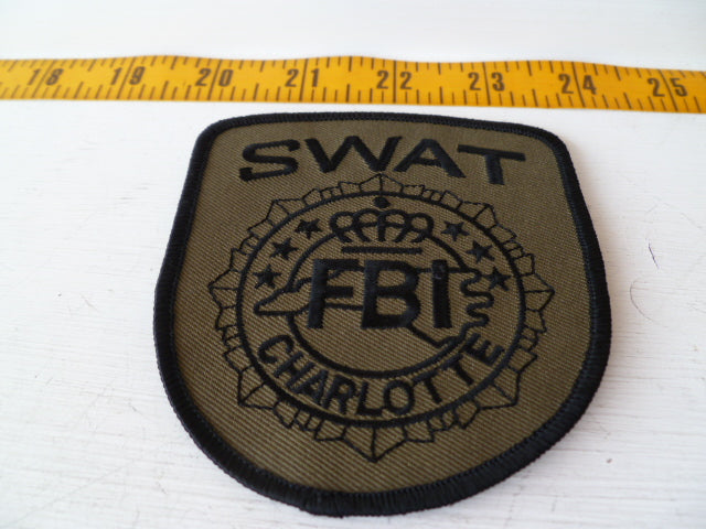 FBI SWAT charlotte patch subdued – Militaria Shop