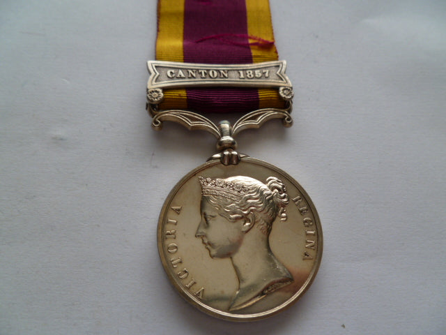 BRITISH CHINA 1861 bar canton1857 named to royal marine – Militaria Shop