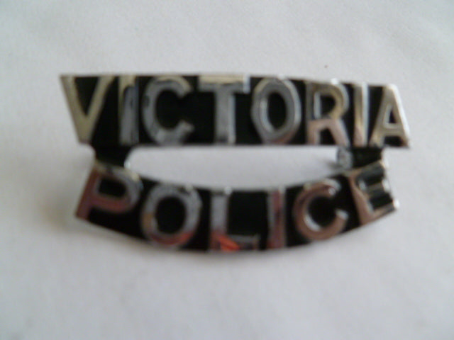 australia police victoria single epaulette badges stokes maker ...