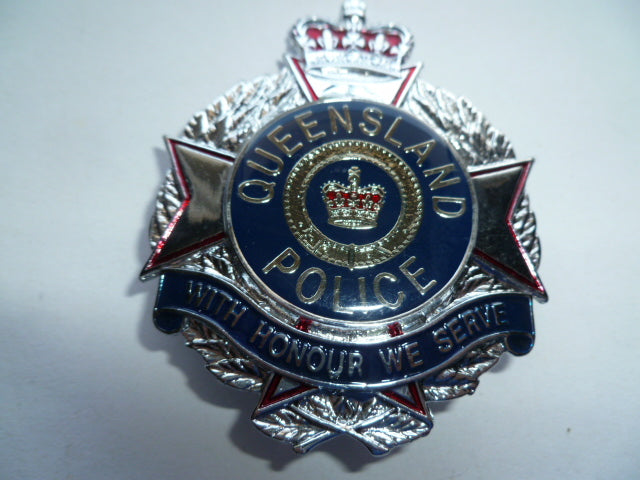 queensland police 2nd type latest badge no maker – Militaria Shop