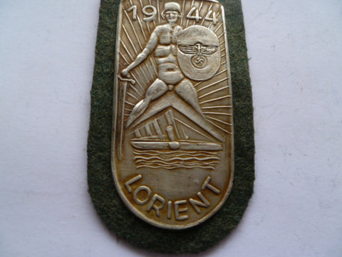 german ww2 army lorient arm shield nice backing – Militaria Shop