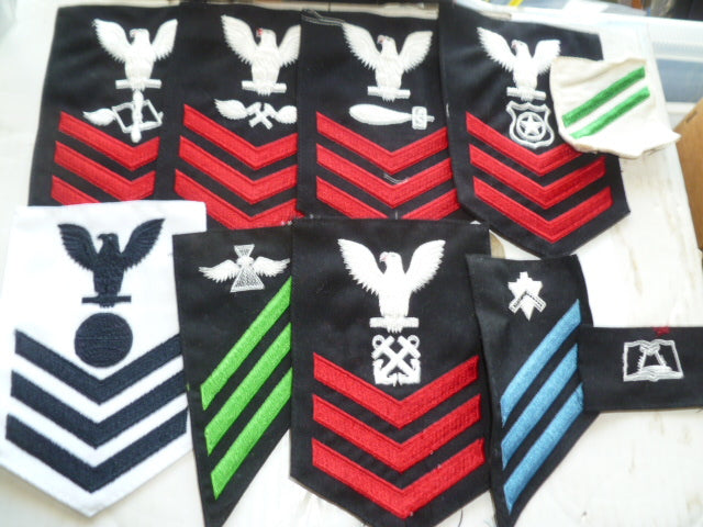 usa navy lot of mostly rank patches – Militaria Shop