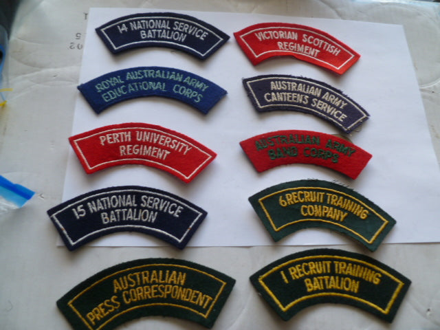 aust army ww2 lot 10 diff titles – Militaria Shop