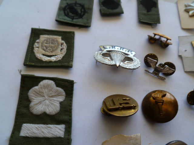 usa a real nice rank/bos lot used and singles – Militaria Shop