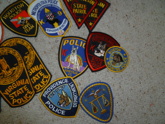 usa police lot and 2 rcmp patch asst lot – Militaria Shop