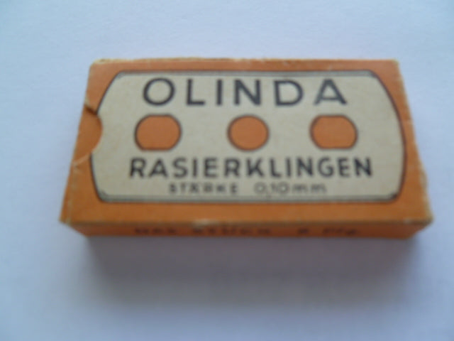 germany ww2 olinda packet of 10 razor blades exc – Militaria Shop